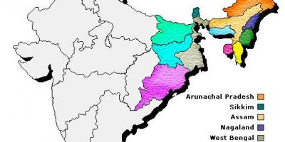 Eastern States Of India Map East India Map With States Southern Asia ...